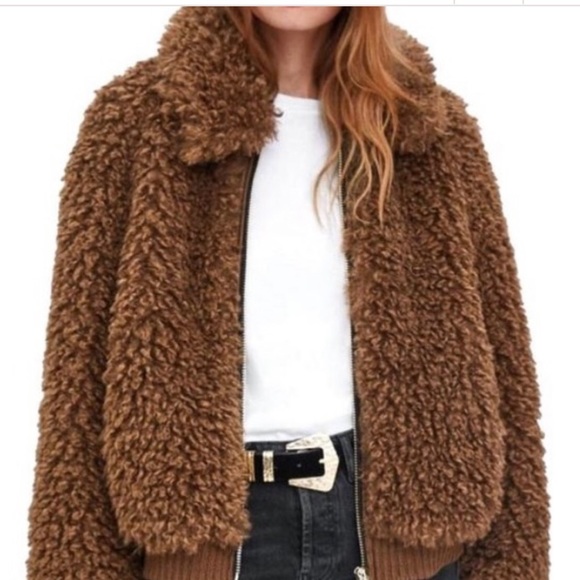 Zara | Jackets & Coats | Zara Shearling Teddy Jacket | Poshmark